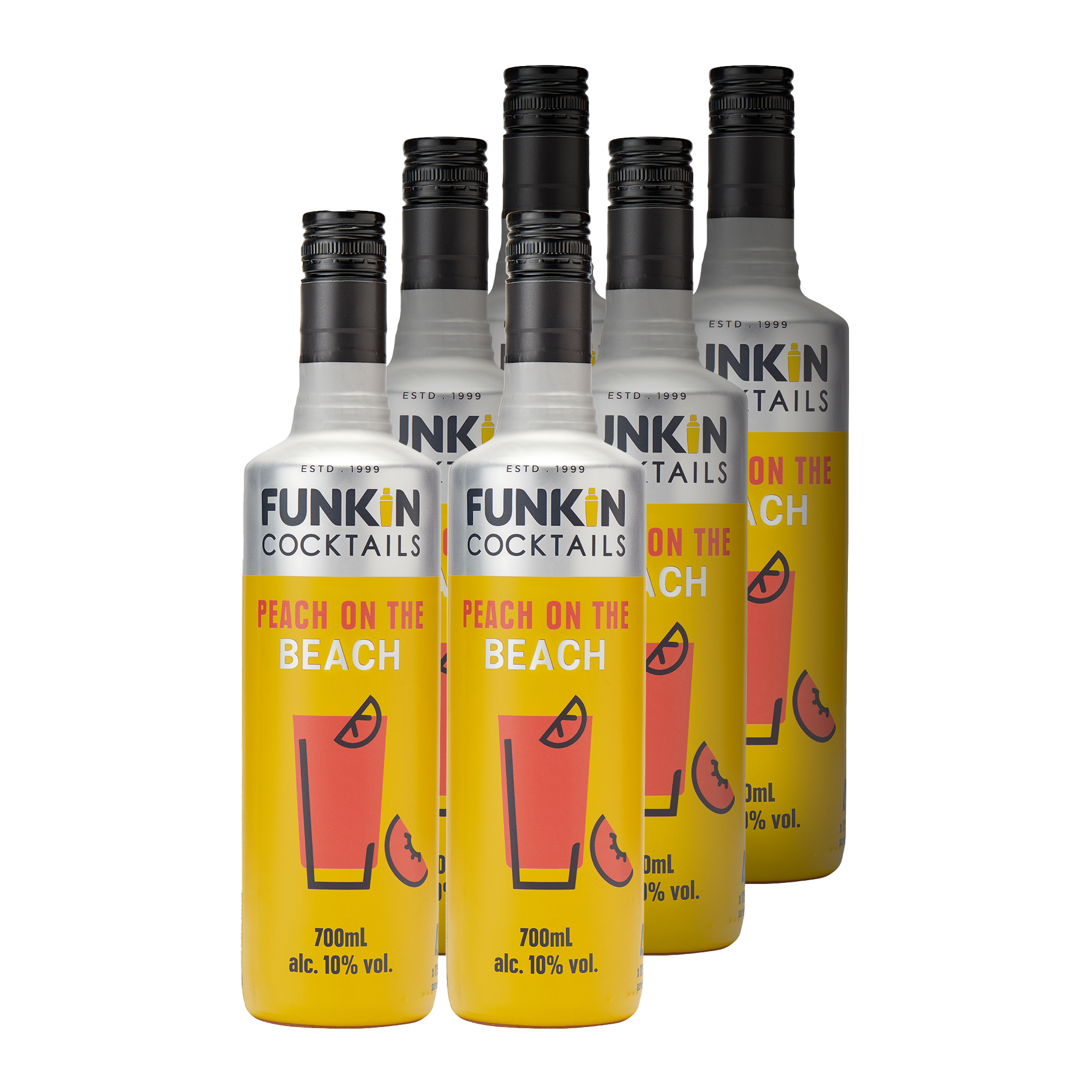 Peach on the Beach Bottle | Funkin Cocktails Trade Hub